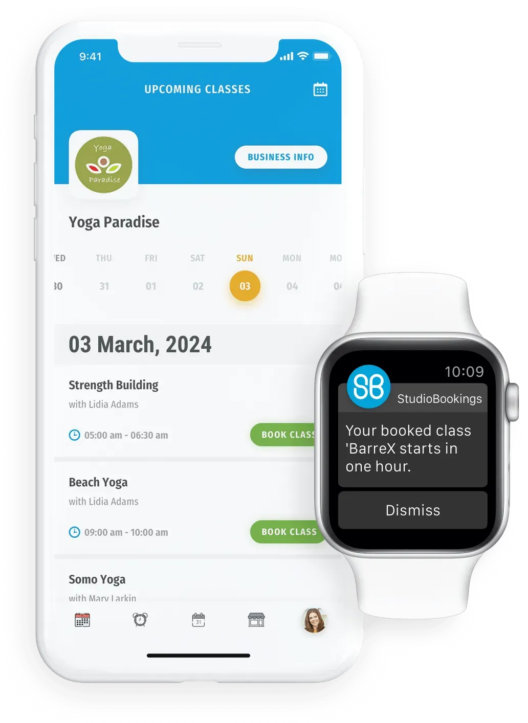 App - StudioBookings